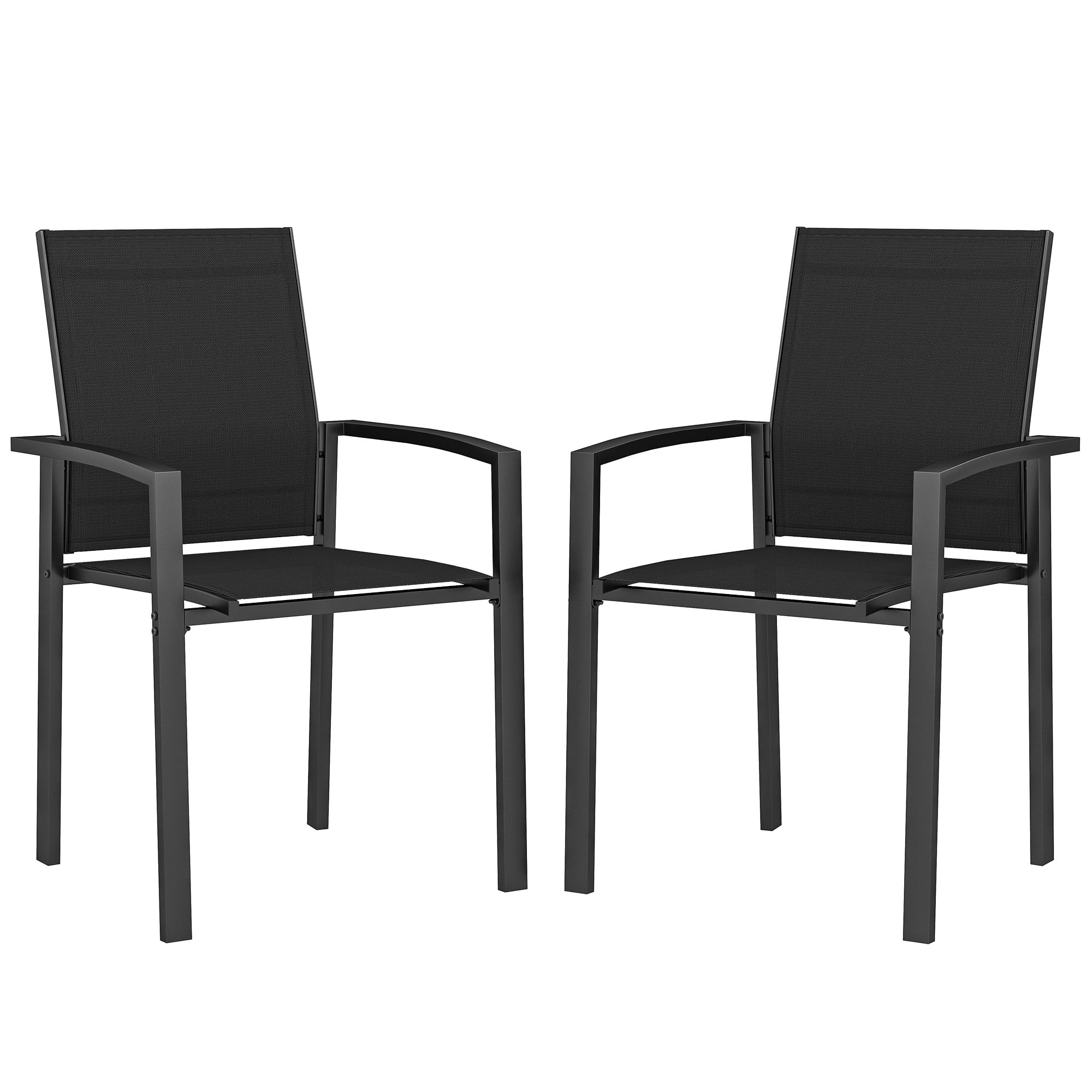 Click here for Outsunny Set Of 2 Outdoor Garden Chairs  Stackable... prices