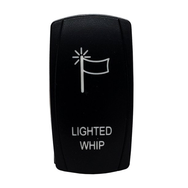 LIGHTED WHIP OZ-USA® On/Off Rocker Switch 5-Pin SPST Laser-Etch Blue ...