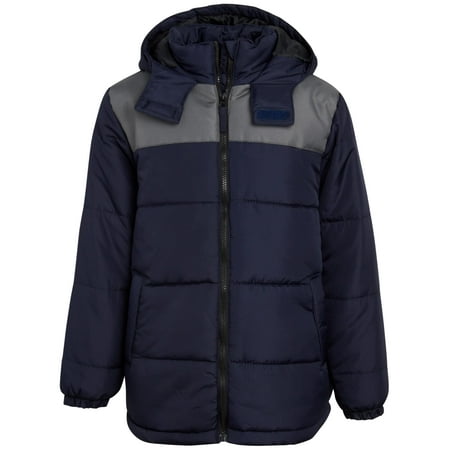 CHEROKEE Boys' Winter Jacket - Water Resistant Insulated Windbreaker ...