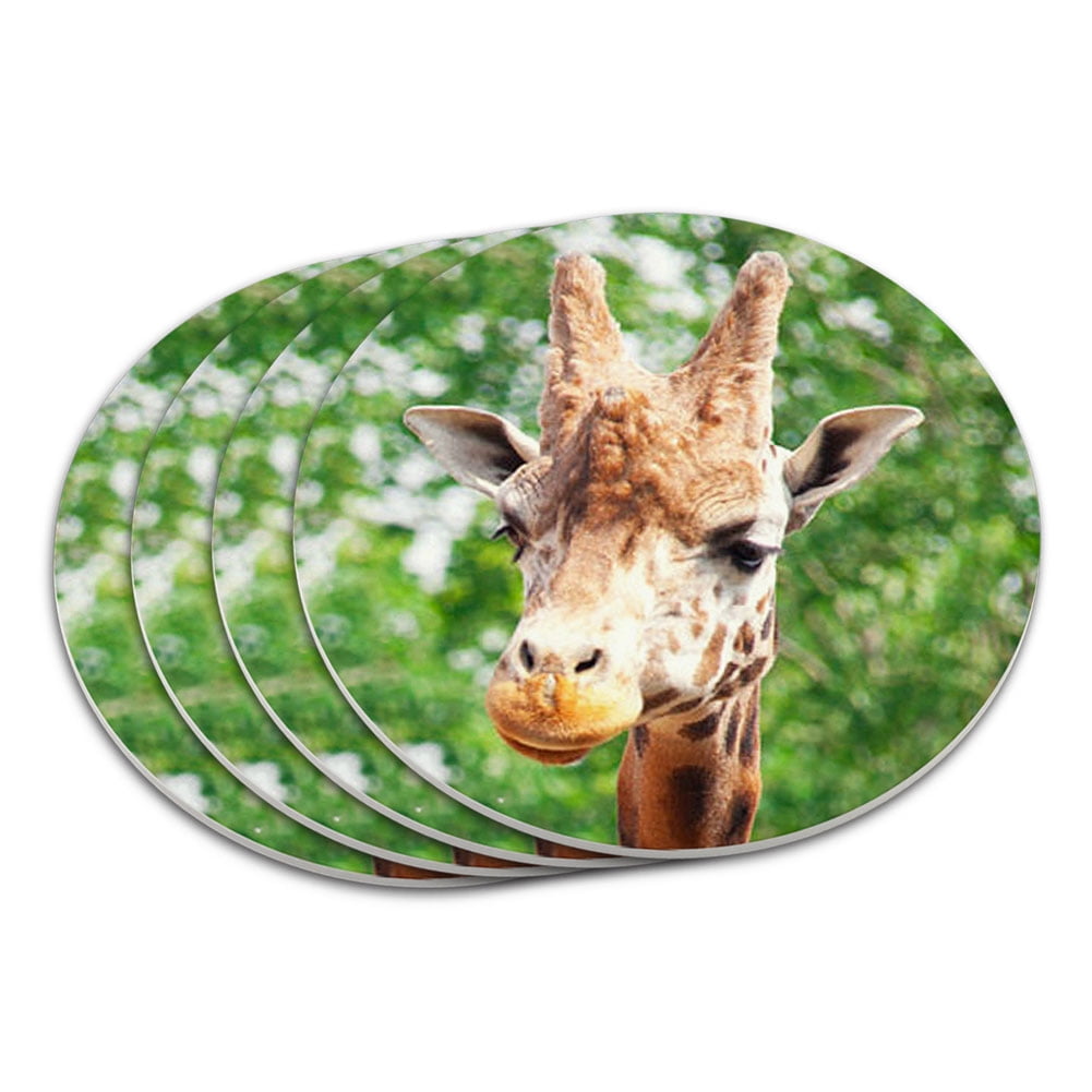 Giraffe African Zoo Animal Coaster Set - Walmart.com