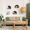 4Pcs 4 Colors MDF Hanging Wall Art Decorations Record Mixed Color 247 ...