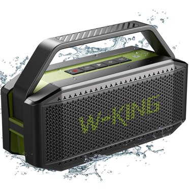 W-King 50W Bluetooth Speakers, IPX6 Waterproof, Deep Bass, 30H, TWS ...