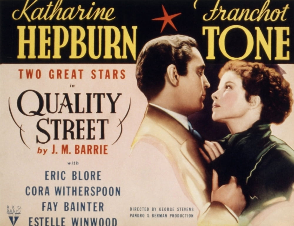 Quality Street Franchot Tone Katharine Hepburn 1937 Movie Poster ...