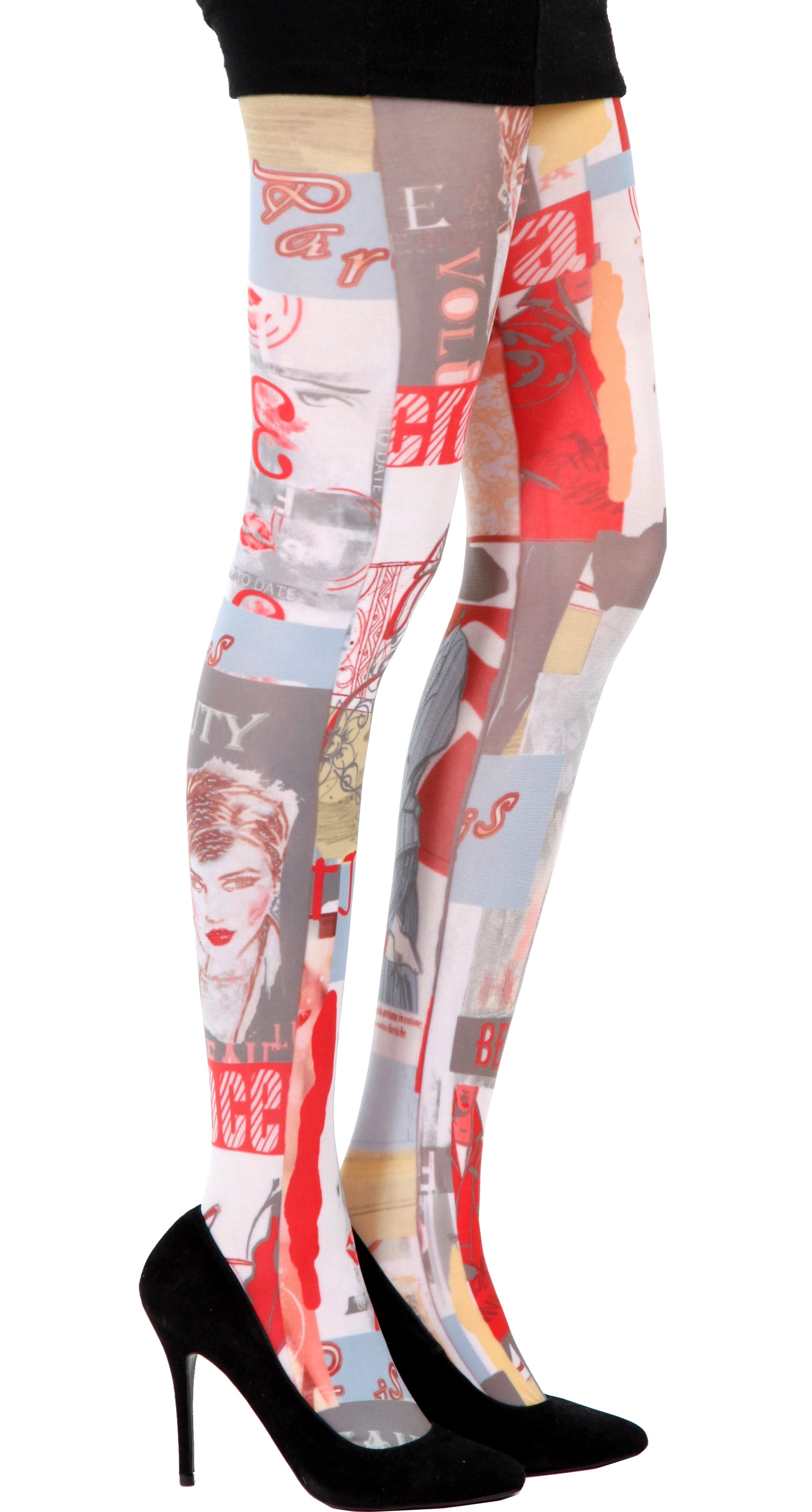 Malka Chic Fashion Tights Paris Patterned Tights For All Women
