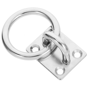 M5/6/8 Hook Hooks Eye Plate Heavy Oblong Duty Steel Stainless Pad Mount ...