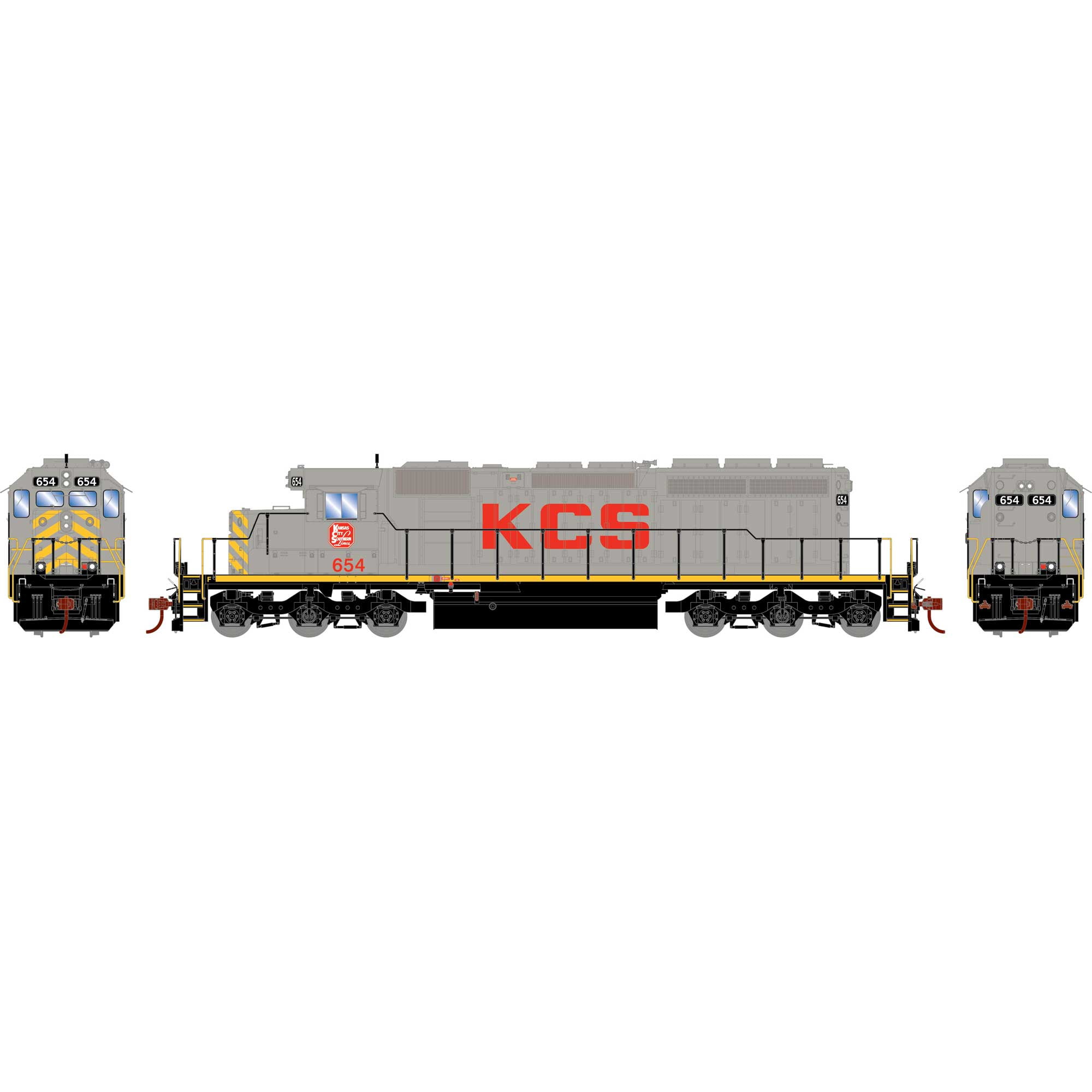 Athearn HO RTR SD40-2 KCS #654 ATH72089 HO Locomotives - Walmart.com