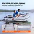 VEVOR 4-Person Inflatable Dinghy Boat, 1000 lbs Capacity Transom Sport ...