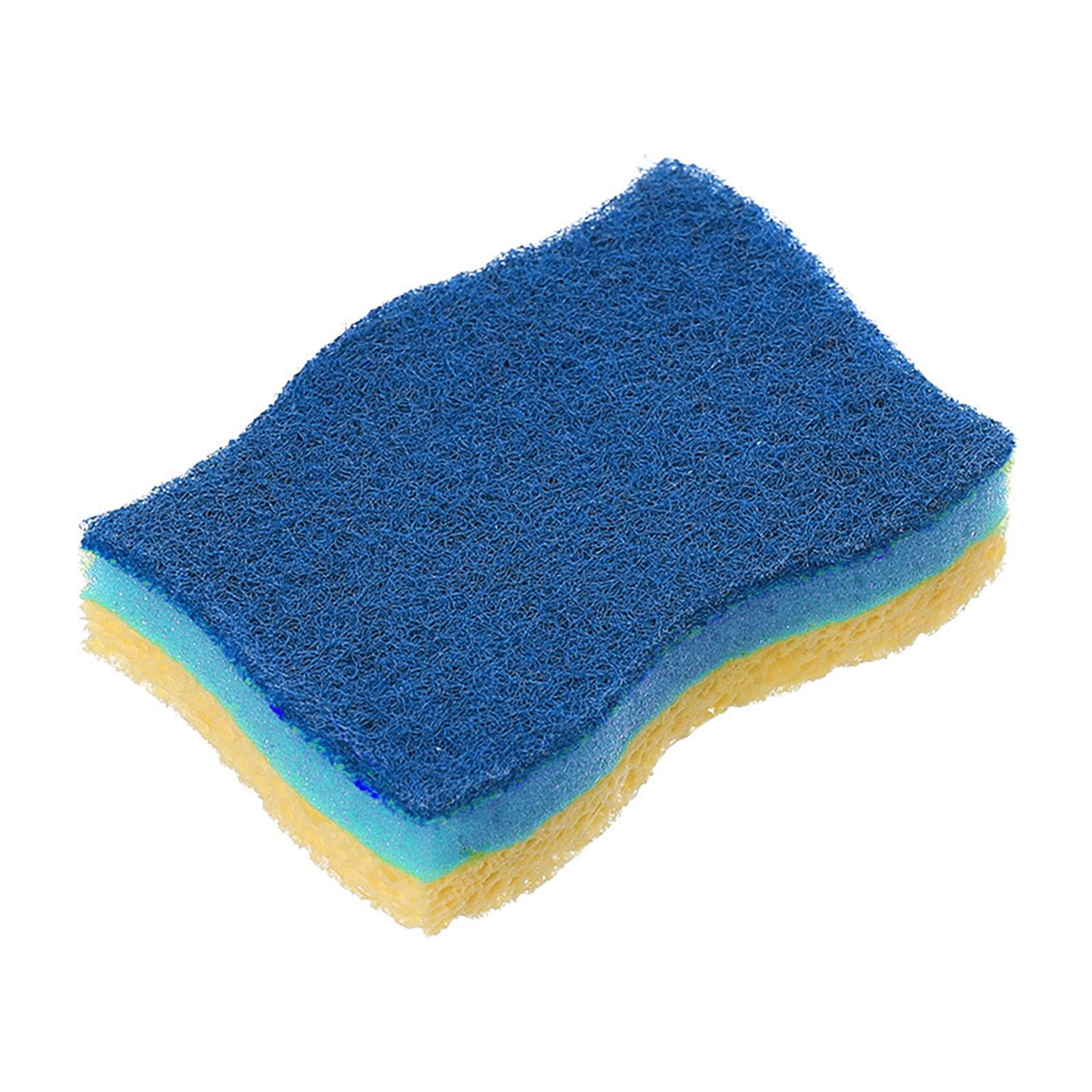 TKing Fashion Cleaning Cloth Sponge Wood Pulp Cotton Three In One ...