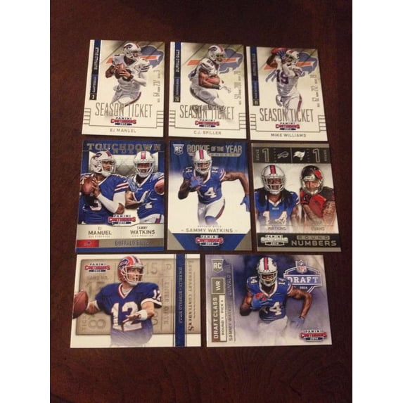 2014 Panini Contenders w INSERT(S) Buffalo Bills Team Set 8 Cards Sammy ...