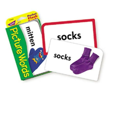 Trend Enterprises Inc. T-23003 Pocket Flash Cards Picture Words 3 X 5 ...