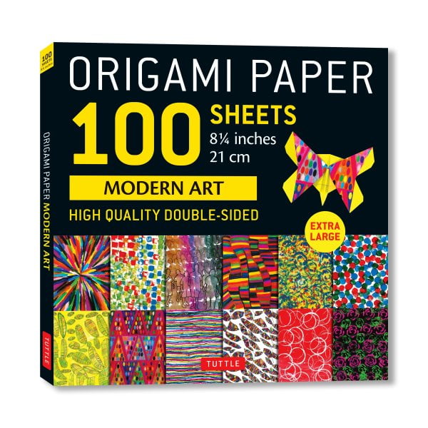 Pre-Owned Origami Paper 100 Sheets Modern Art 8 1/4 (21 CM): Extra ...