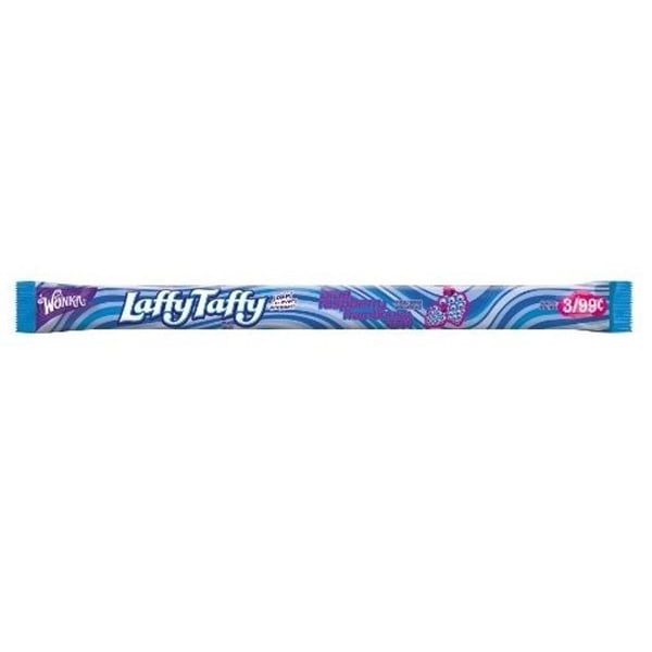 Wonka Laffy Taffy, Blue Raspberry Ropes 0.81 Oz Packets - Pack Of 24 ...