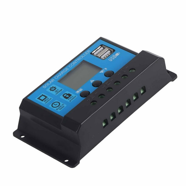 Solar Panel Controller,20A 12V 24V 2‑Way Solar Battery Regulator Solar ...