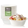 200 Pack 12 OZ Paper Bowls, Disposable Compostable Bowls Bulk, Eco ...