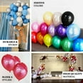 Efavormart 25PCS 12" Metallic Red Latex Balloons with Happy Birthday ...
