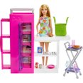 Barbie Doll and Ultimate Pantry Playset, Barbie Kitchen Add-On with 30 ...