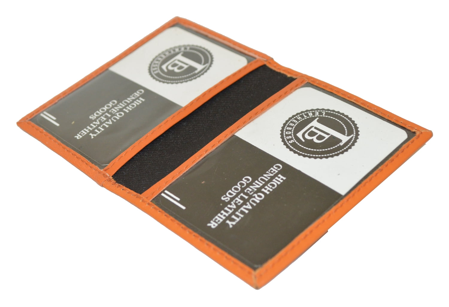 Triple ID Window Mini Wallet Bifold Driver License Slim Leather Credit ...