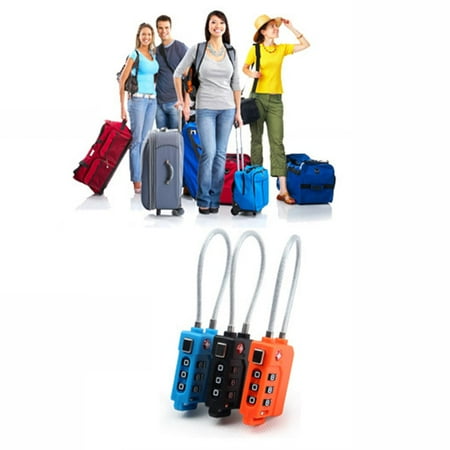 TSA21100 Padlock 3-digit Password Luggage Mini Re-settable Combination ...