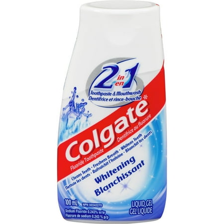 Colgate Liquid Gel 2-in-1 Whitening Toothpaste and Mouthwash | Walmart ...
