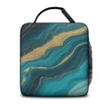 Blue and Gold Marble Pattern Insulated Lunch Bag Teens,Lunch Box for ...