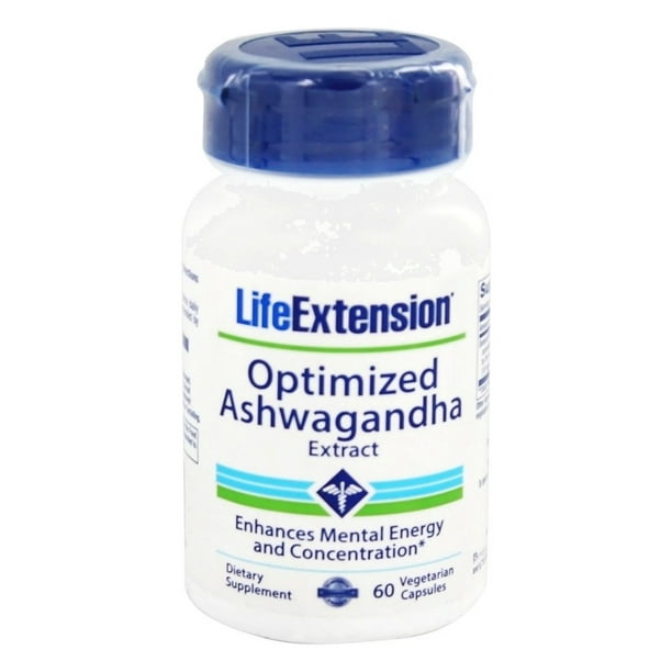 Life Extension - Optimized Ashwagandha Extract - Sensoril - 60 ...