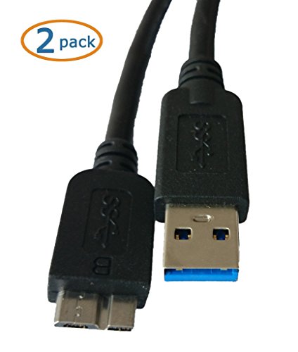 (2 Pack) 4 FT 4 FEET Micro USB 3.0 Cable for Seagate Backup Plus ...