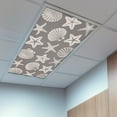 3 Pack Gray Coastal Fluorescent Light Covers for Ceiling Lights ...
