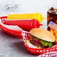 Servette Home Refillable Ketchup and Mustard Squeeze Bottles, 14 oz ...