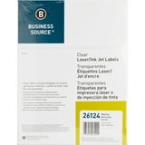 Business Source, BSN26124, Clear Return Address Laser Labels, 700 ...