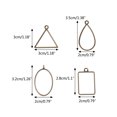 10x Geometric Hollow Square Framework Pressed Flower Frame Pendant ...