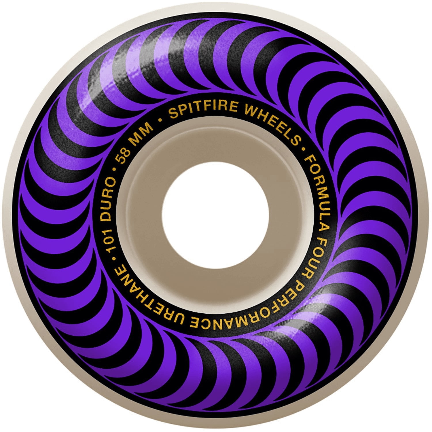 Spitfire F4 Classics Wheels Set Purple Swirl 58mm101d - Walmart.com