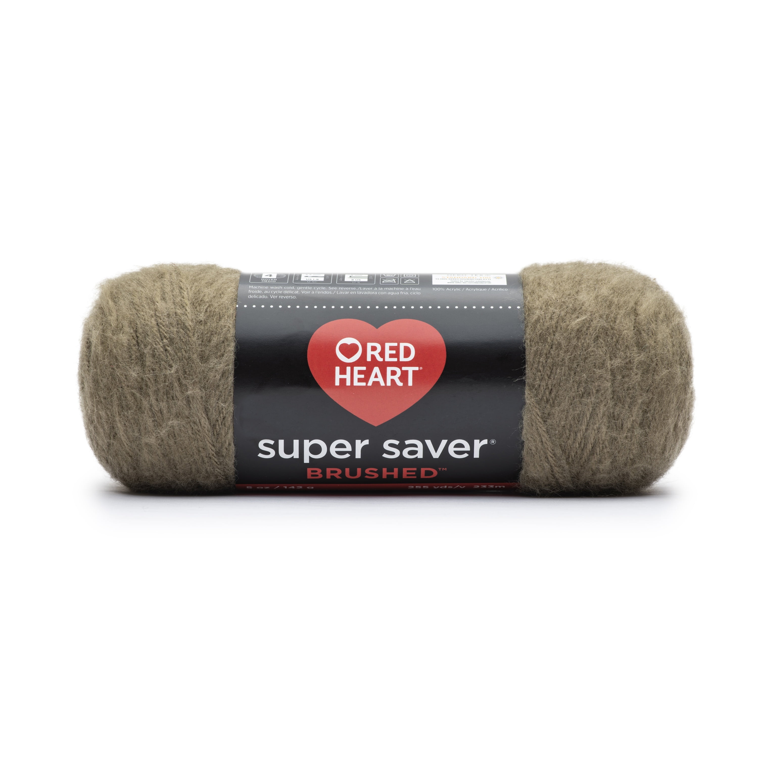 Red Heart Super Saver Brushed Yarn-Khaki - Walmart.com