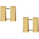 Polished Gold - Military Captain Pin-On Insignia Pair CPT - Walmart.com