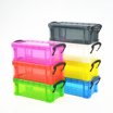 Casewin 3 Tier Transparent Plastic Stackable Storage Box - Adjustable ...