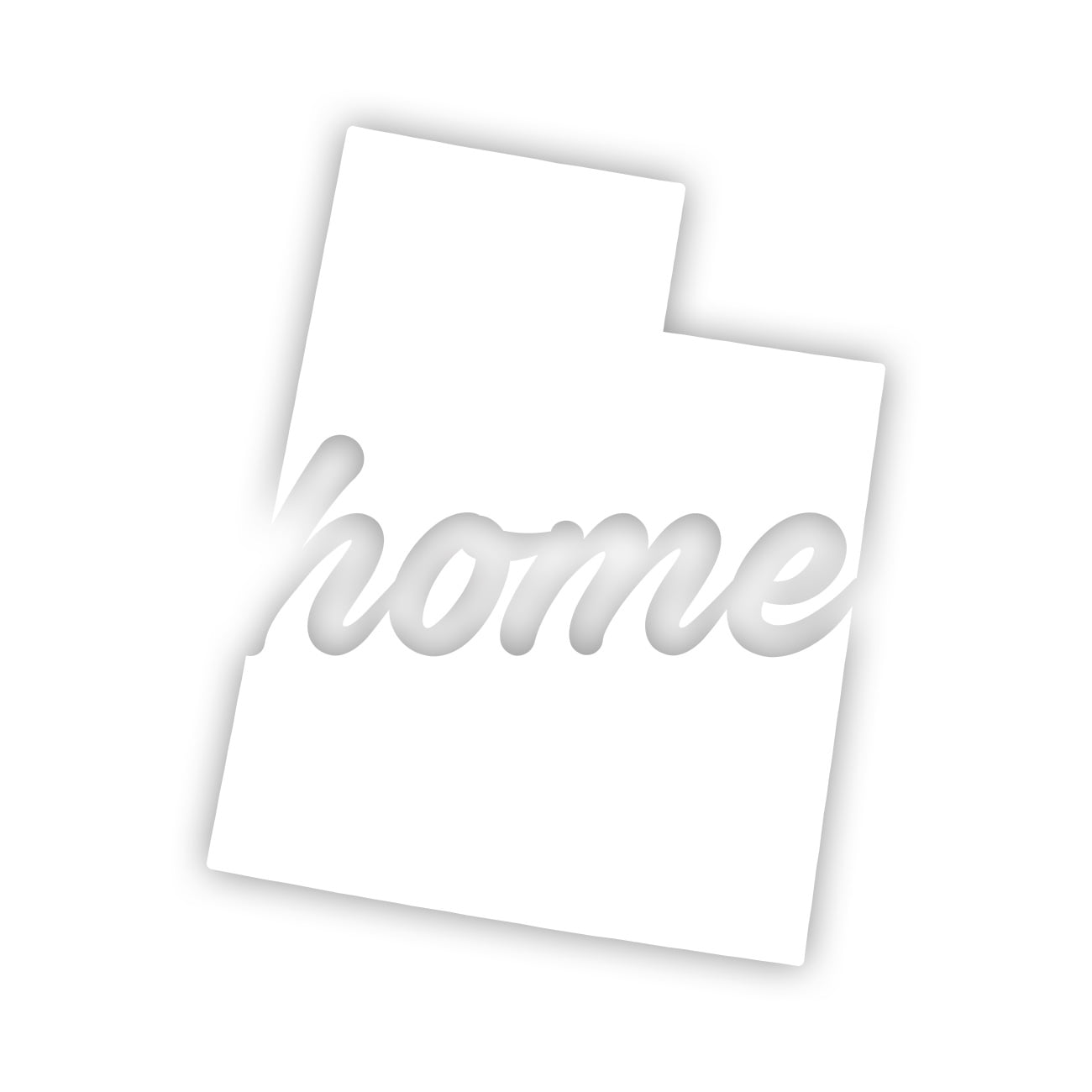 Utah Home Sticker Decal Die Cut - Self Adhesive Vinyl - Weatherproof ...