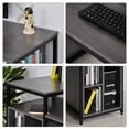 HOMCOM 68 Inch Office Table Computer Desk Workstation Bookshelf with ...