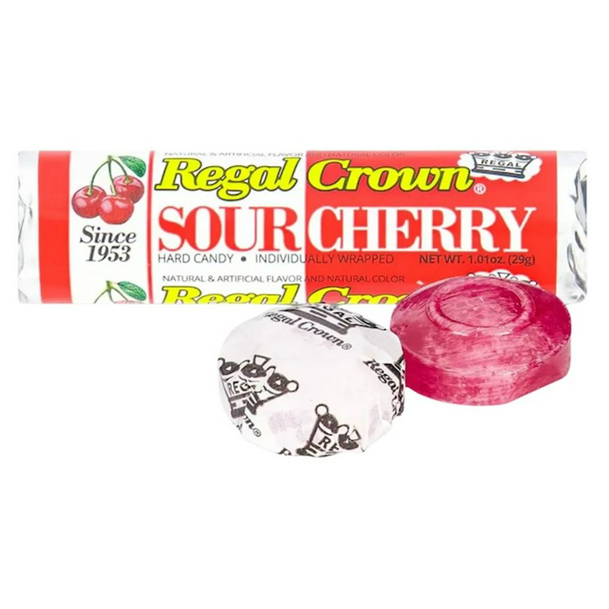 Click here for All The Candy Regal Crown Sour Cherry 29g prices