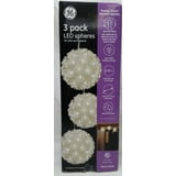 "GE 3-Pack 5.5"" Energy Smart Spheres with 50 LED Warm White Lights ...