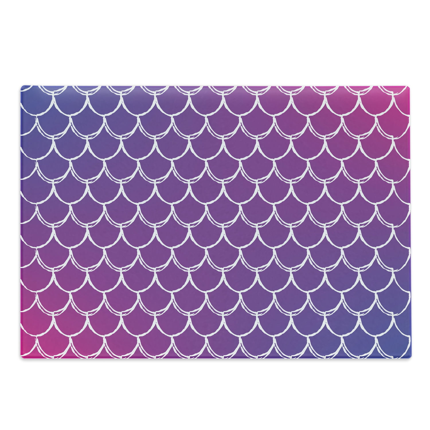 Mermaid Tail Cutting Board, Continuous Squama Pattern with Vivid Colors ...