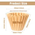 1-4 Cup Natural Basket Coffee Filter, 100 Count Unbleached Coffee ...