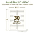 Avery EcoFriendly Folder Labels, 2/3" x 3-7/16", 1,500ct (45366 ...