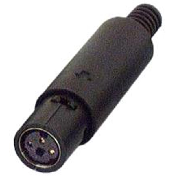 IEC MD03F Mini Din 3 Pin Female Connector - Walmart.com - Walmart.com