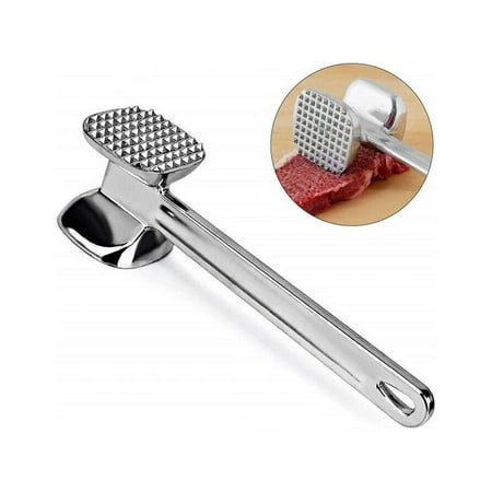 nipocaio Metal Meat Tenderizer, Kitchen Aluminum Meat Mallet Metal ...
