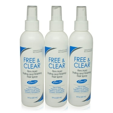 Free & Clear Firm Hold Hair Styling Spray, 8 oz - Pack of 6 - Walmart.com