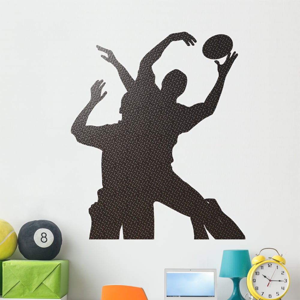 Rugby Lineout Silhoutte Checker Wall Decal by Wallmonkeys Peel and ...