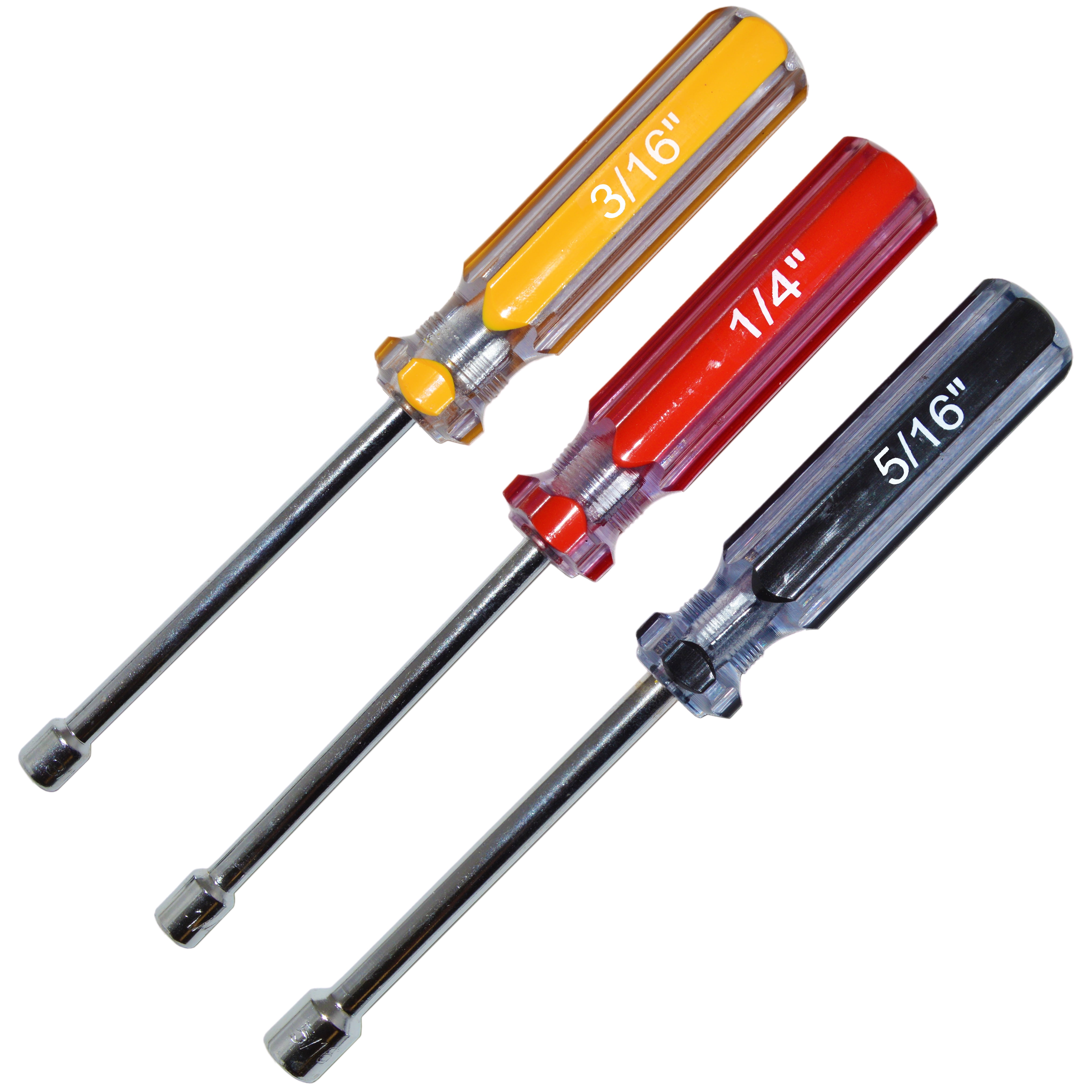 3 Piece Nut Driver Set - 3/16", 1/4", 5/16" - Walmart.com
