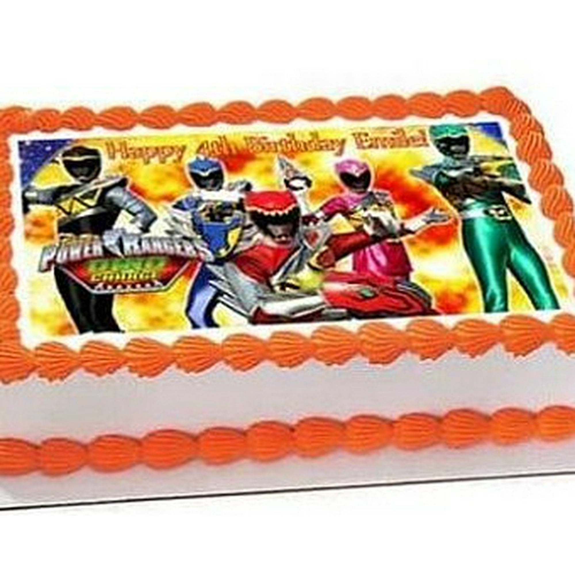 Gold Power Ranger Birthday Cakes