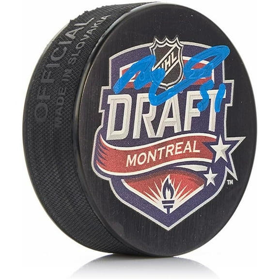 David Pastrnak Boston Bruins Autographed 2014 NHL Draft Logo Hockey ...