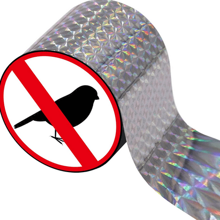 YDJKET Reflective Bird Tape Bird Scarer Bar Rolls Bird Repellent Tape ...