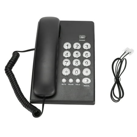 Landline Phone, High Volume Desktop Phone Large Button For Home Black ...